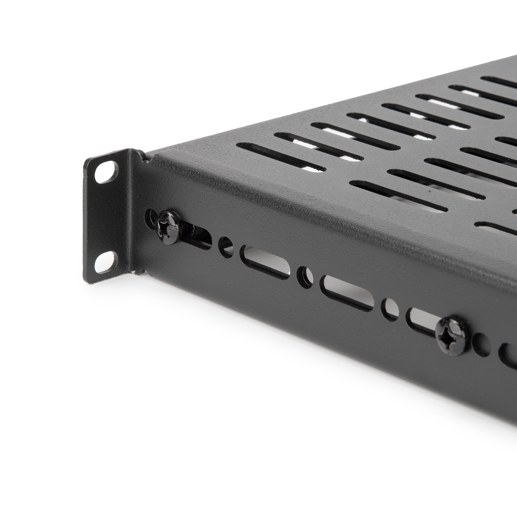 1U Universal Adjustable Mounting Depth Vented Steel Rack Shelf – 265lbs ...
