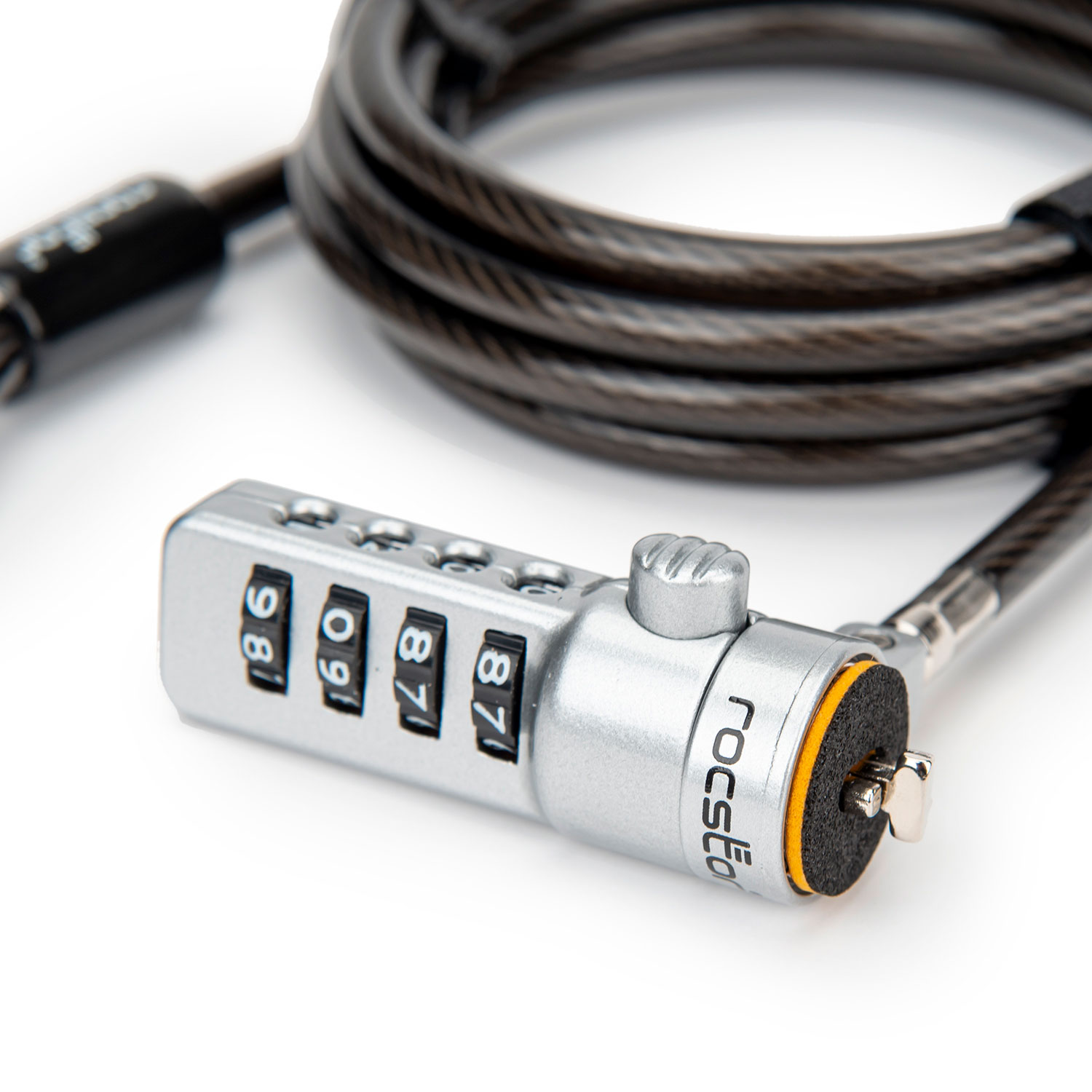 Rocbolt Combination Laptop Lock Security Cable – 4-Digit Combination ...