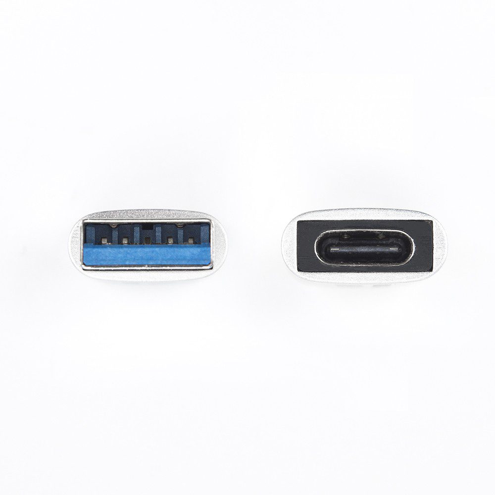 Slim USB-A to USB Type-C Connector Adapter – M/F – Portable – Rocstor