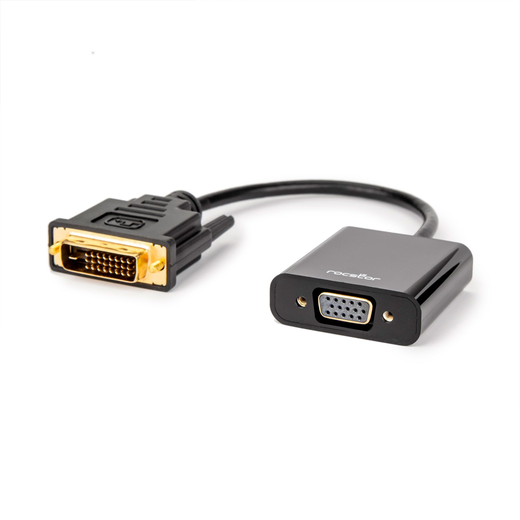 DVI-D to VGA Active Video Adapter Supports up to 1920 x 1200 – Rocstor