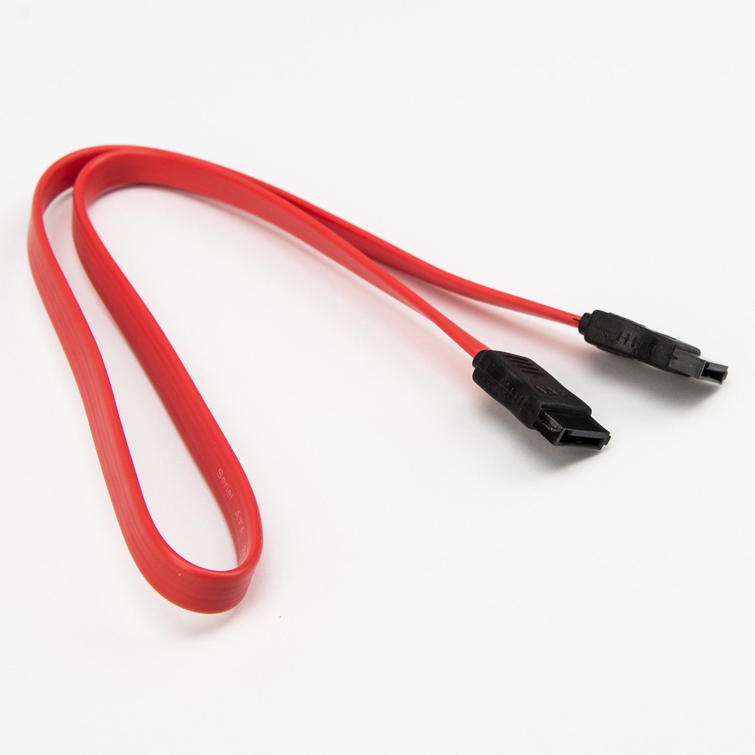 Rocstor Premium 18in SATA Serial ATA Cable - 18in - Red