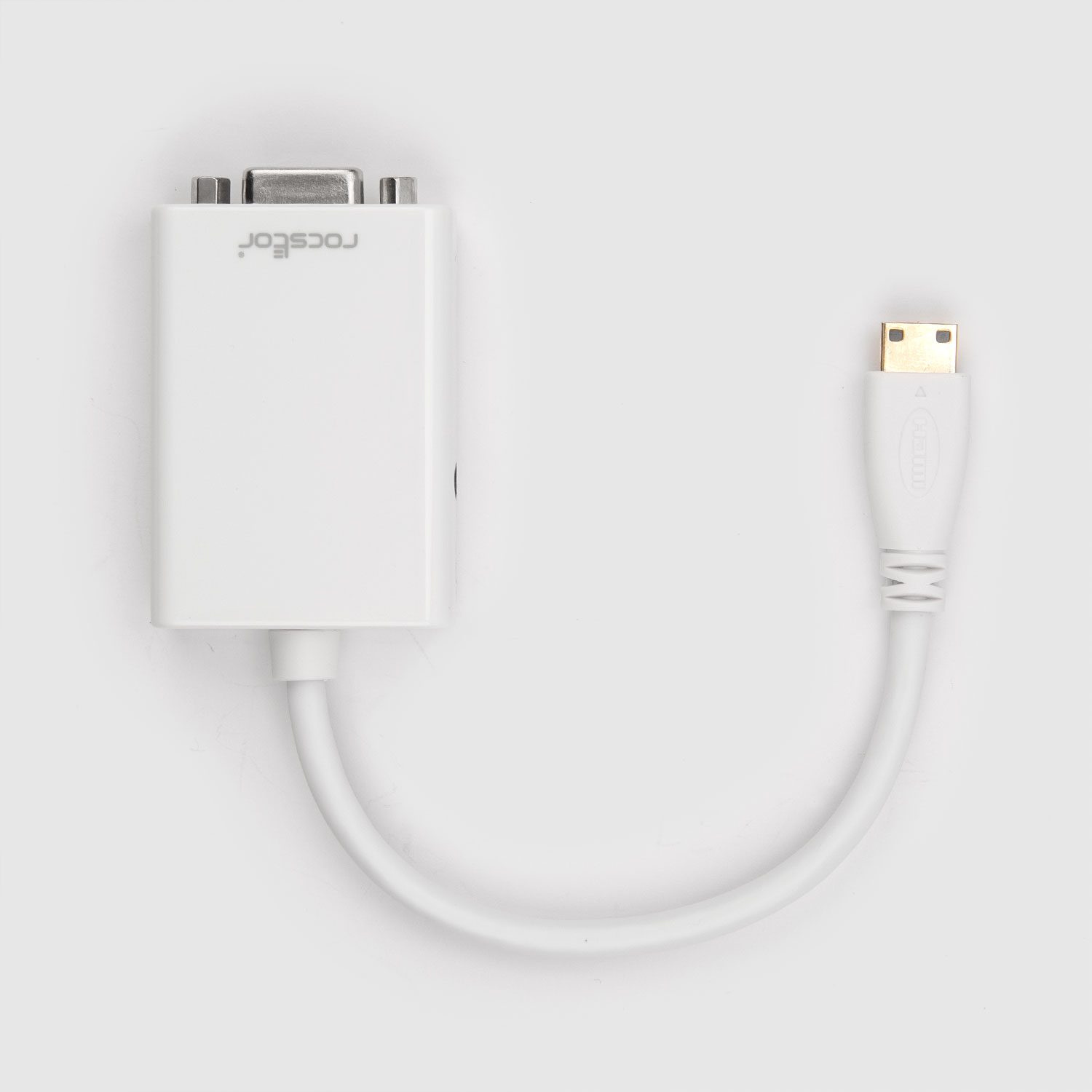 Mini HDMI to VGA Video Adapter Converter - White rocstor Premium