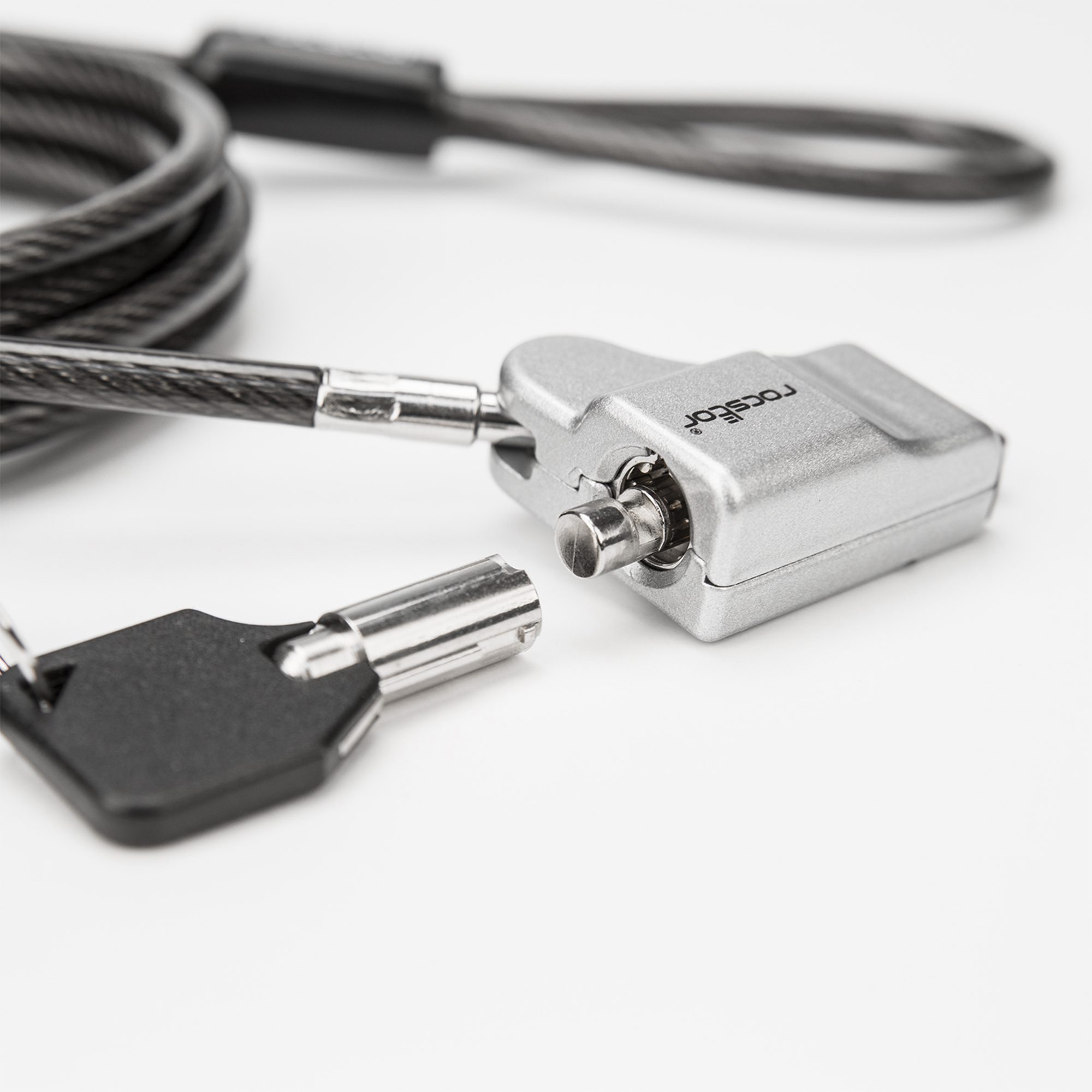 Rocbolt C21 Security Lock Cable 6ft for Ultra-Thin Laptops With Cleat ...