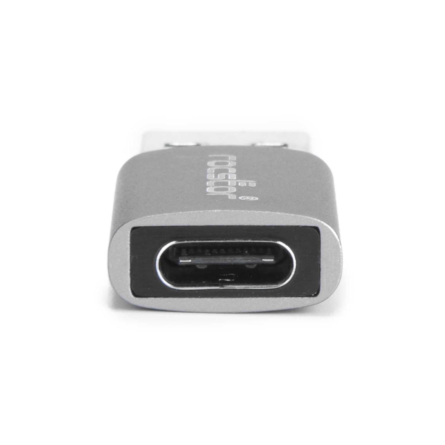Rocstor Premium USB-A to USB-C Connector Adapter – M/F- Aluminum Grey ...
