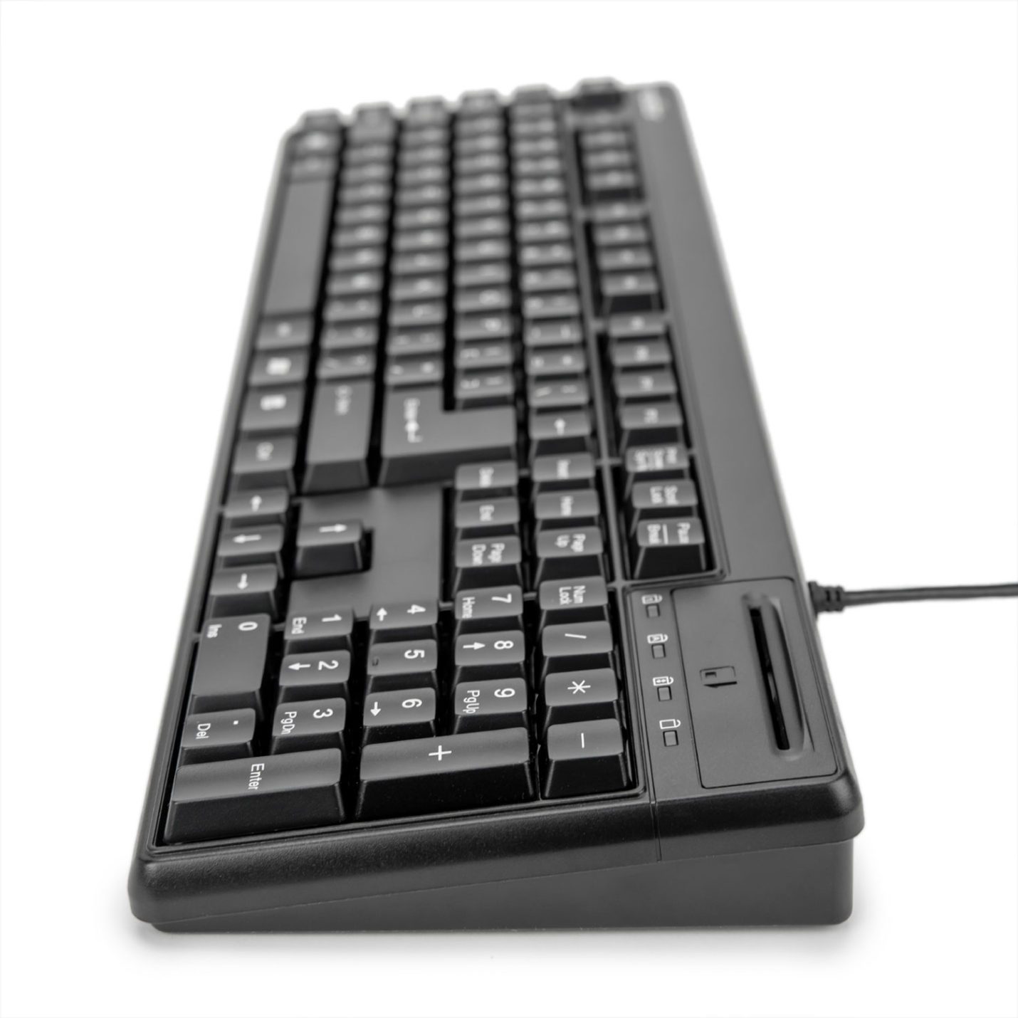 Rocstor KS20T 104-Key USB Keyboard with Built-in Smart Card Reader ...