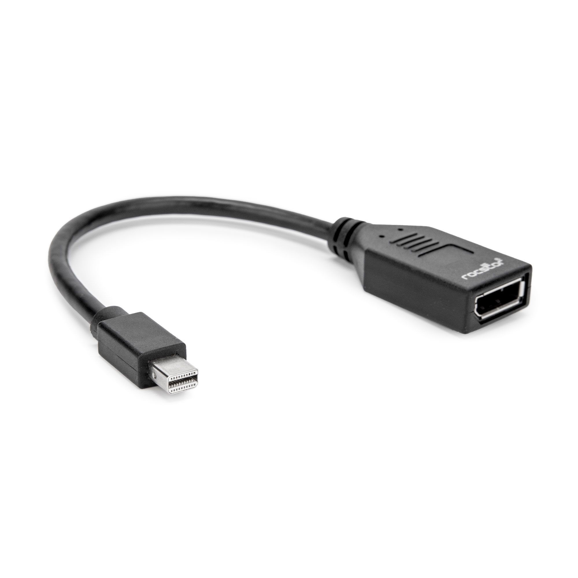 Mini DisplayPort to DisplayPort video Adapter, 4K – Male/Female -Black ...