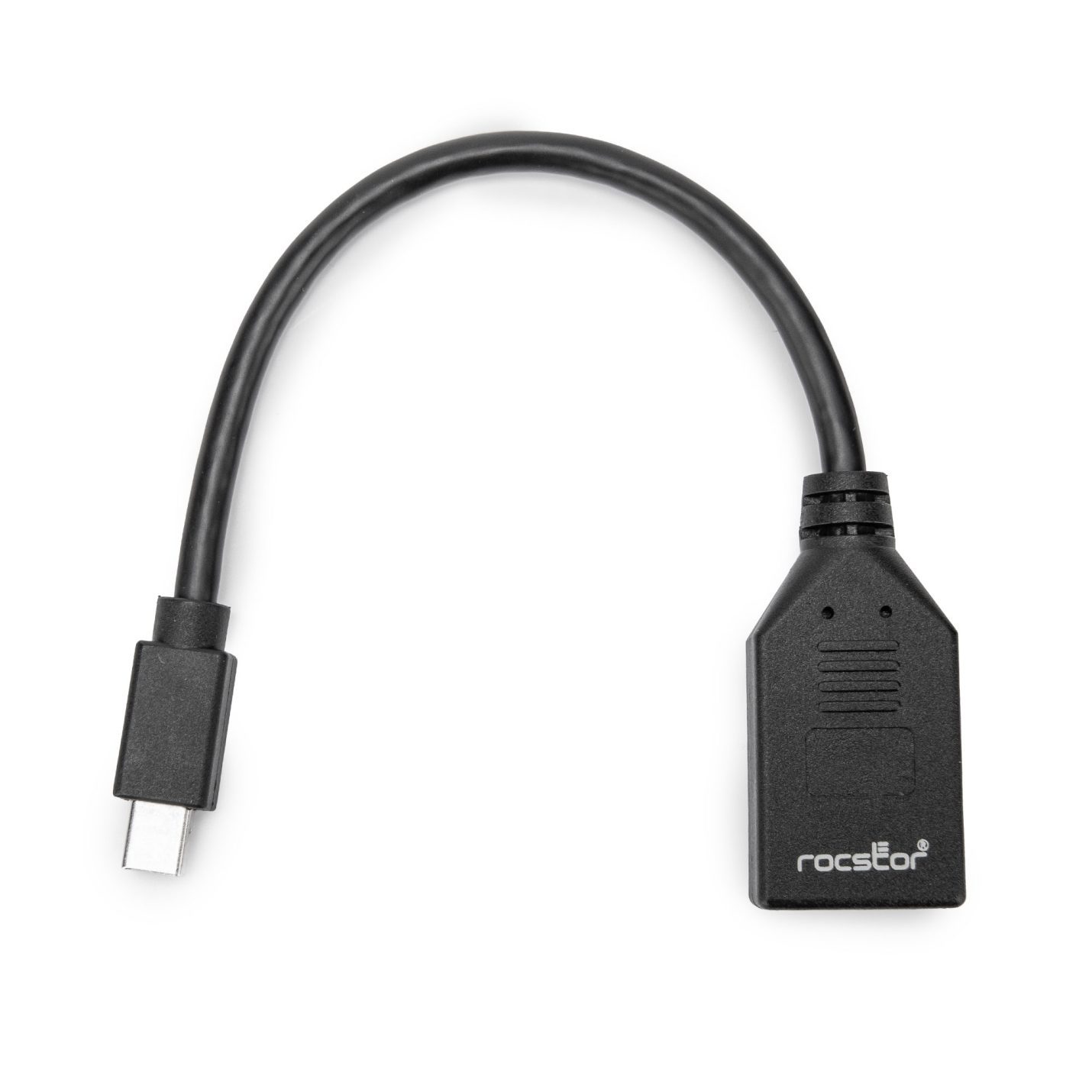 Mini DisplayPort to DisplayPort video Adapter, 4K – Male/Female -Black ...