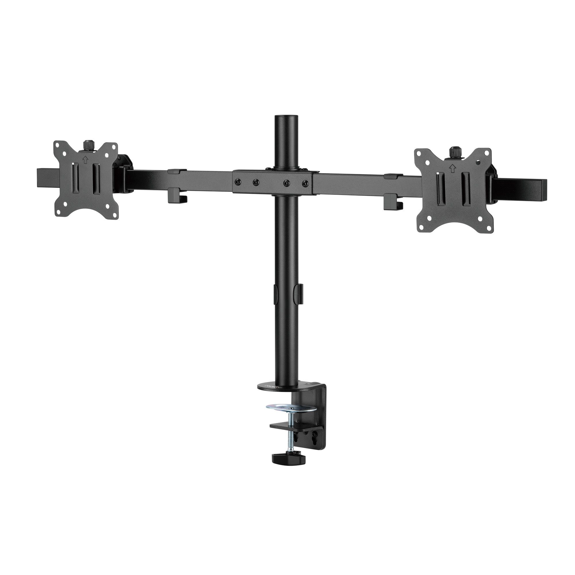 ErgoReach EP17 Premium Dual Monitor Pole Mount, C-Clamp & Grommet - Black