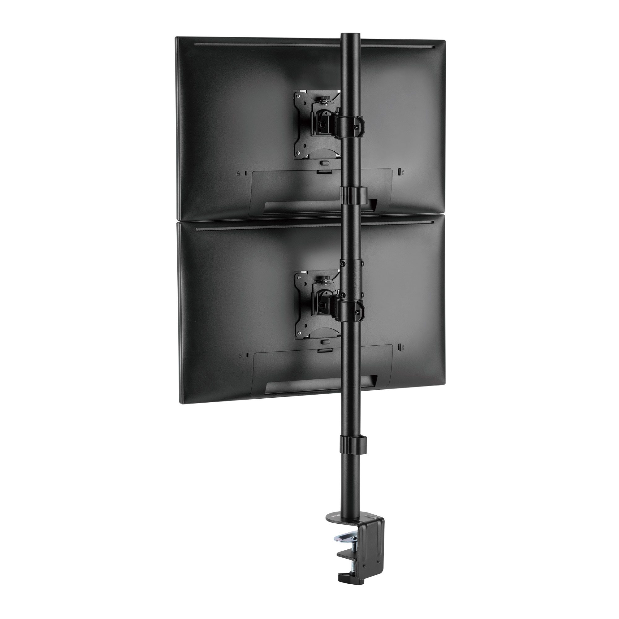 ErgoReach EP6 Premium Dual Screen Monitor Mount, C-Clamp & Grommet - Black