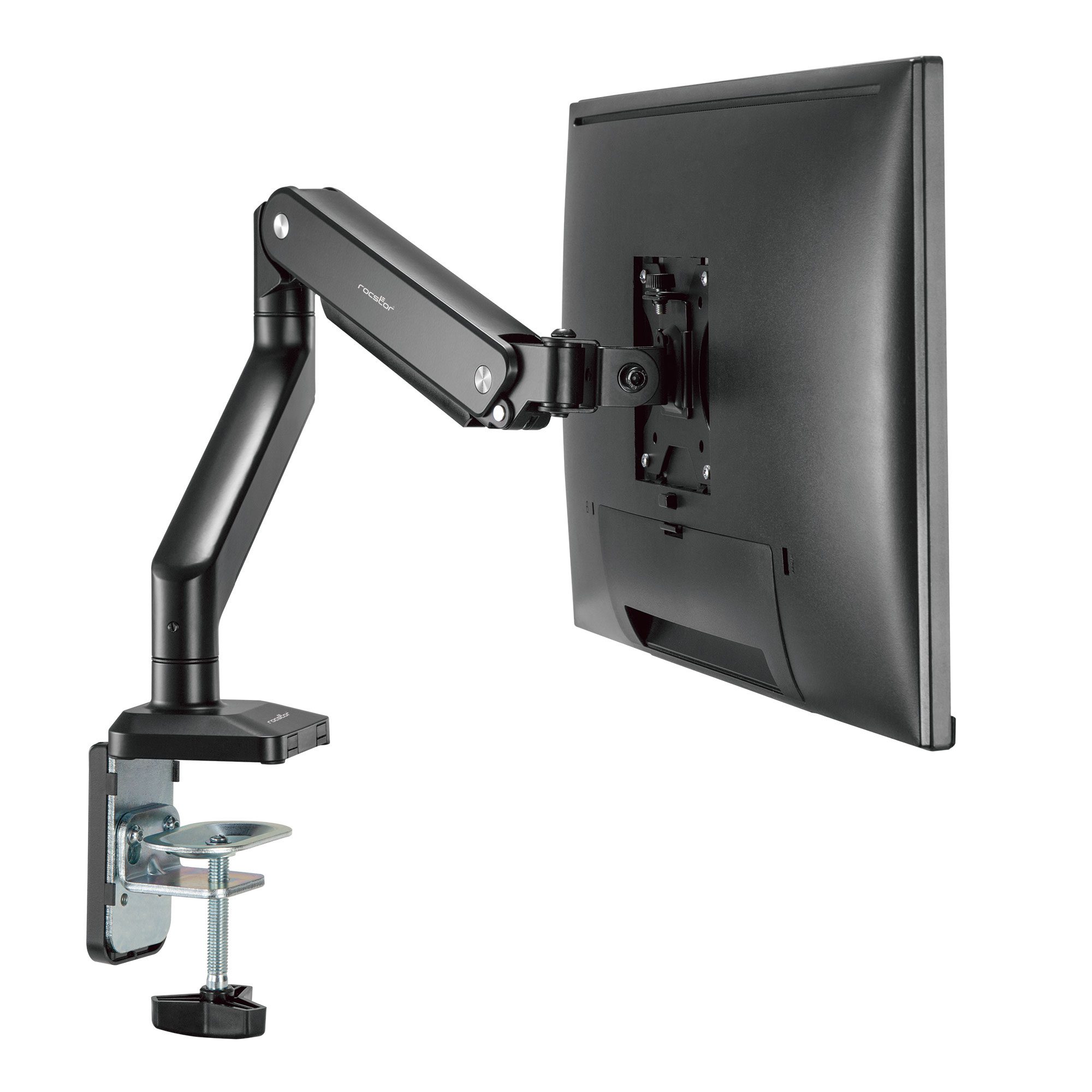 ErgoReach ED1 Premium Single Monitor Arm, C-Clamp & Grommet - Up to 34