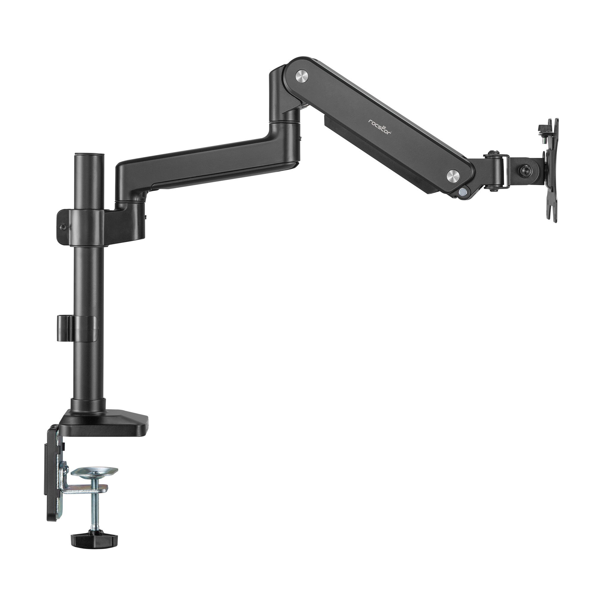 ErgoReach EP8 Premium Single Ergonomic Monitor Pole Mount Arm, C-Clamp ...