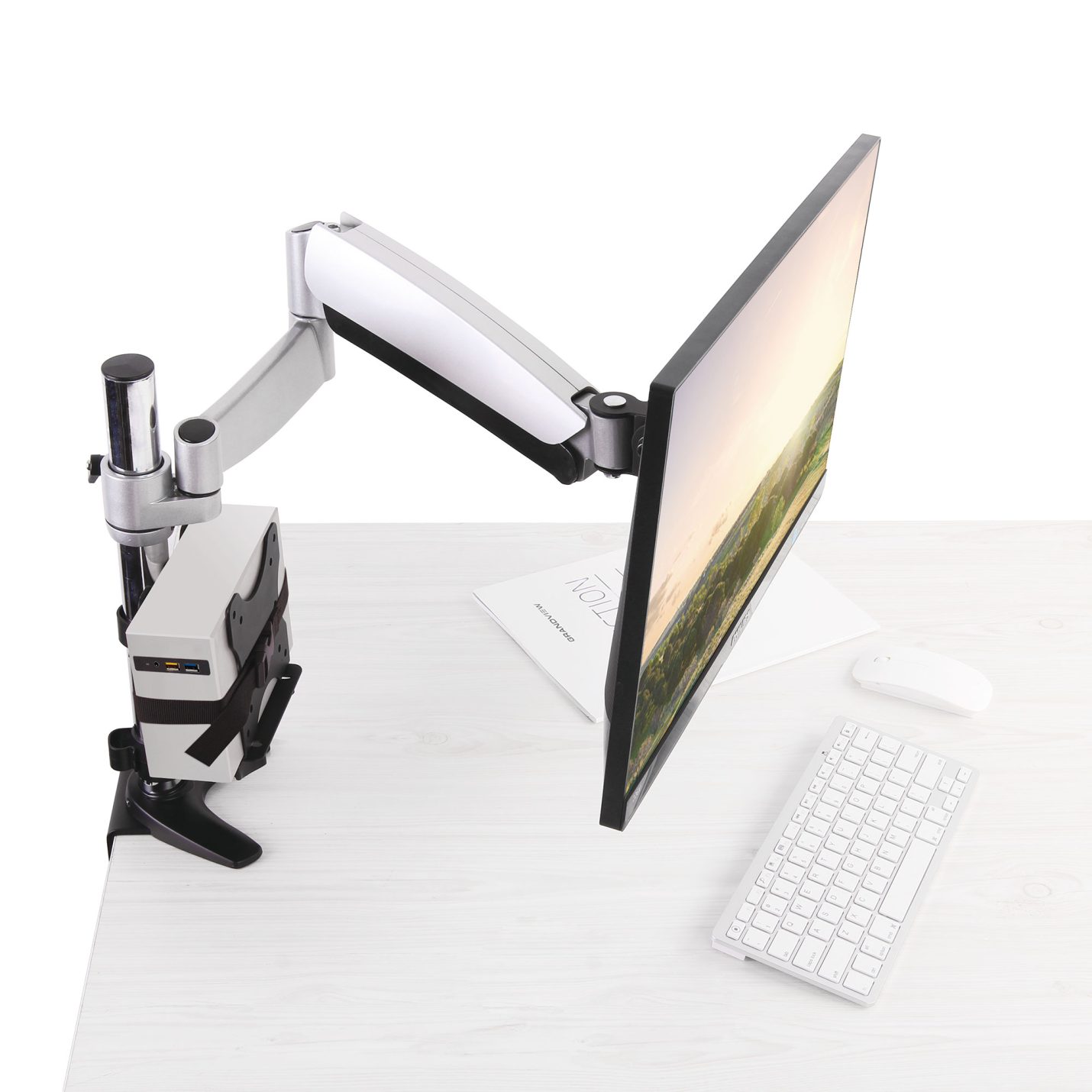 Thin Client PC Monitor Mount, Heavy-Duty VESA Mounting Bracket – Under ...