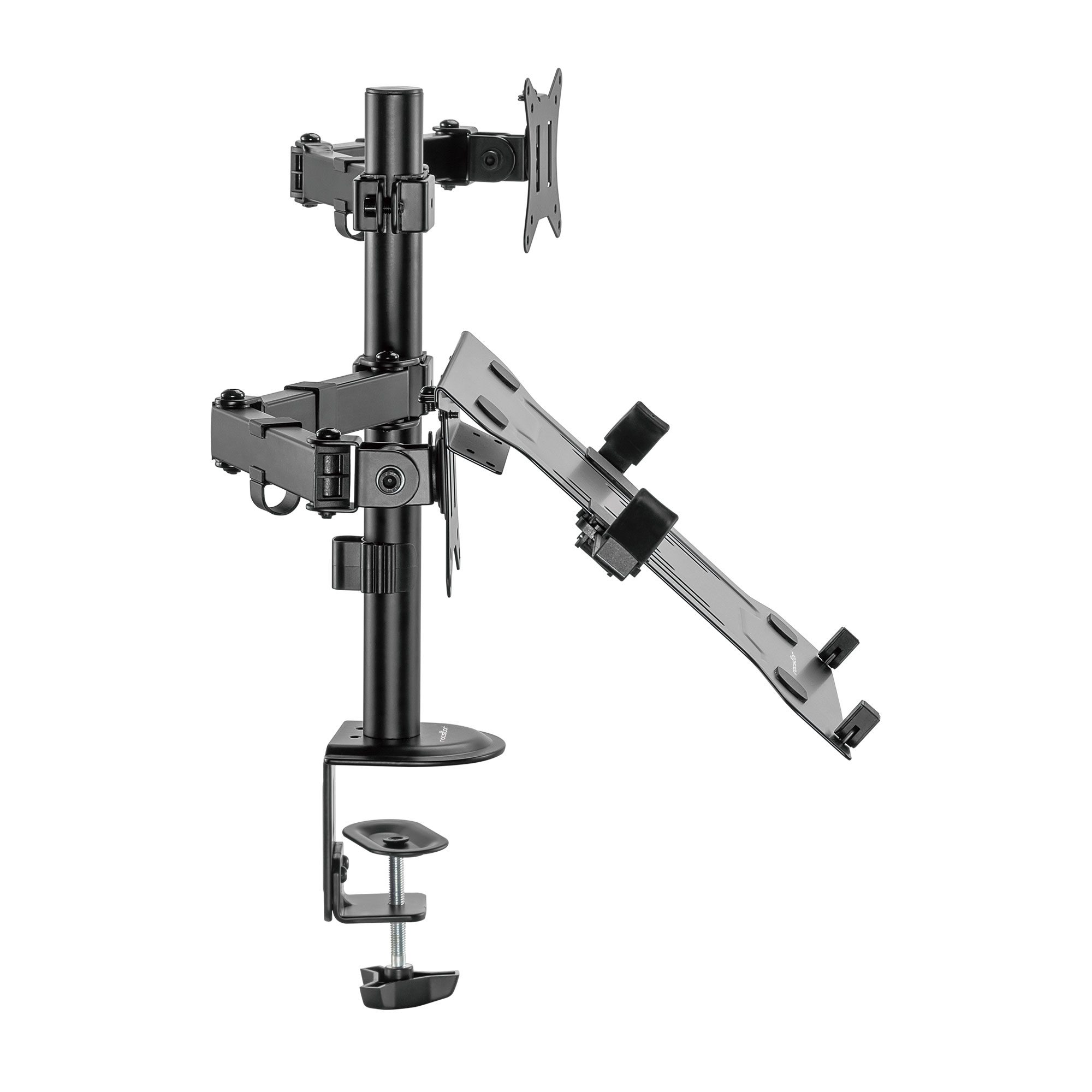 ErgoReach EP16 Premium Monitor Arm with VESA Laptop Tray & Display up to 32