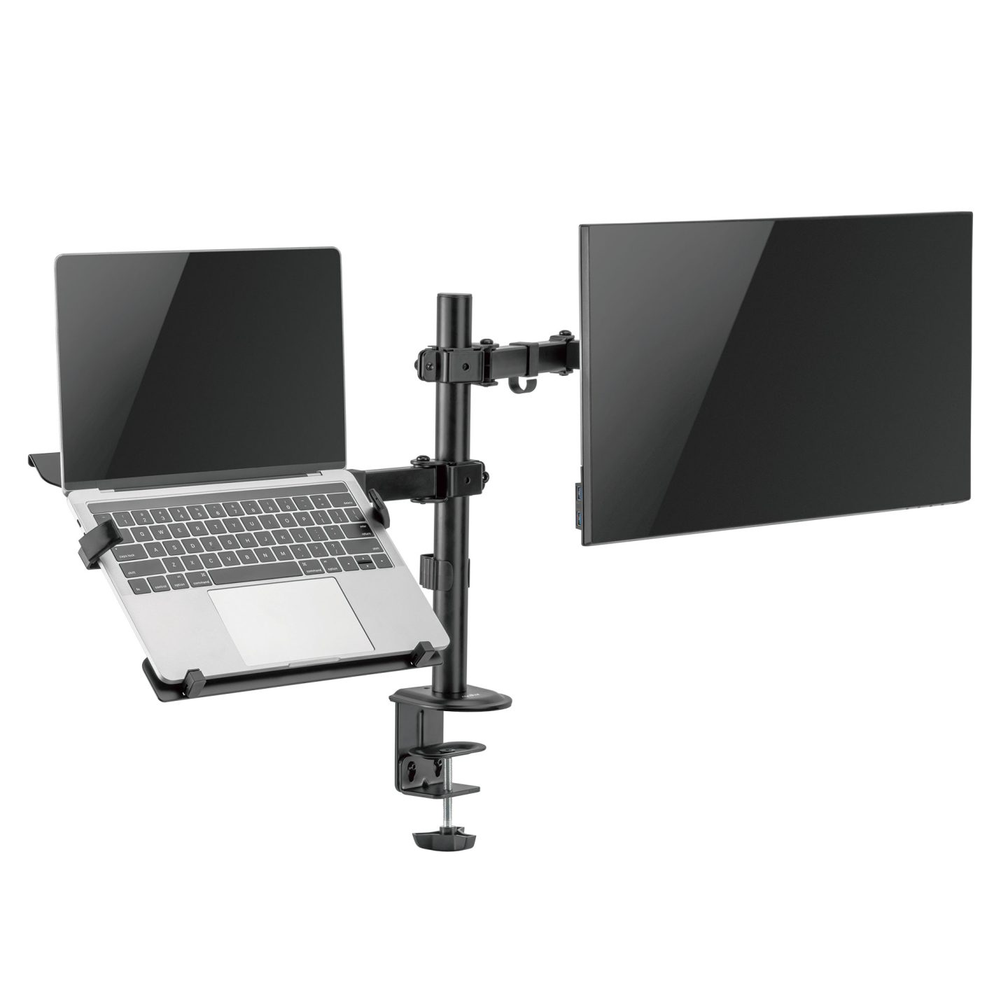 ErgoReach EP16 Premium Monitor Arm with VESA Laptop Tray & Display up ...