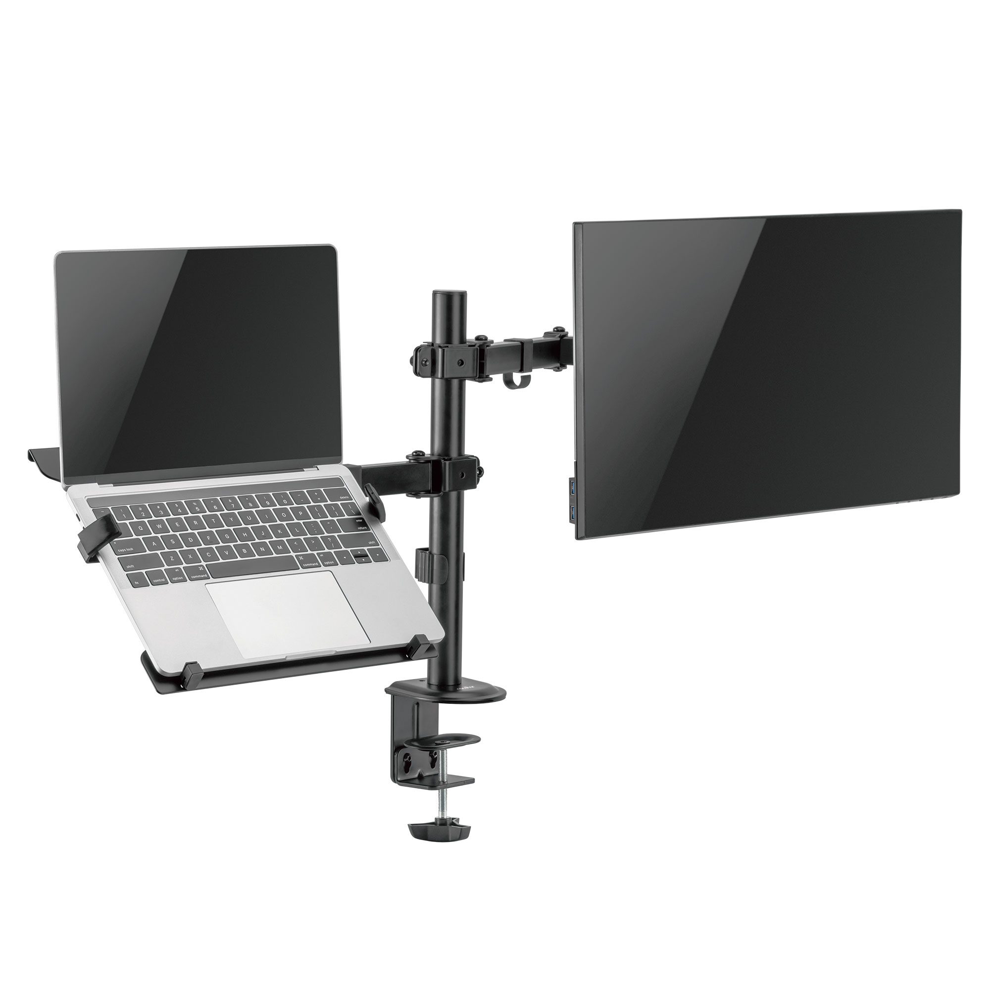 ErgoReach EP16 Premium Monitor Arm with VESA Laptop Tray & Display up to 32