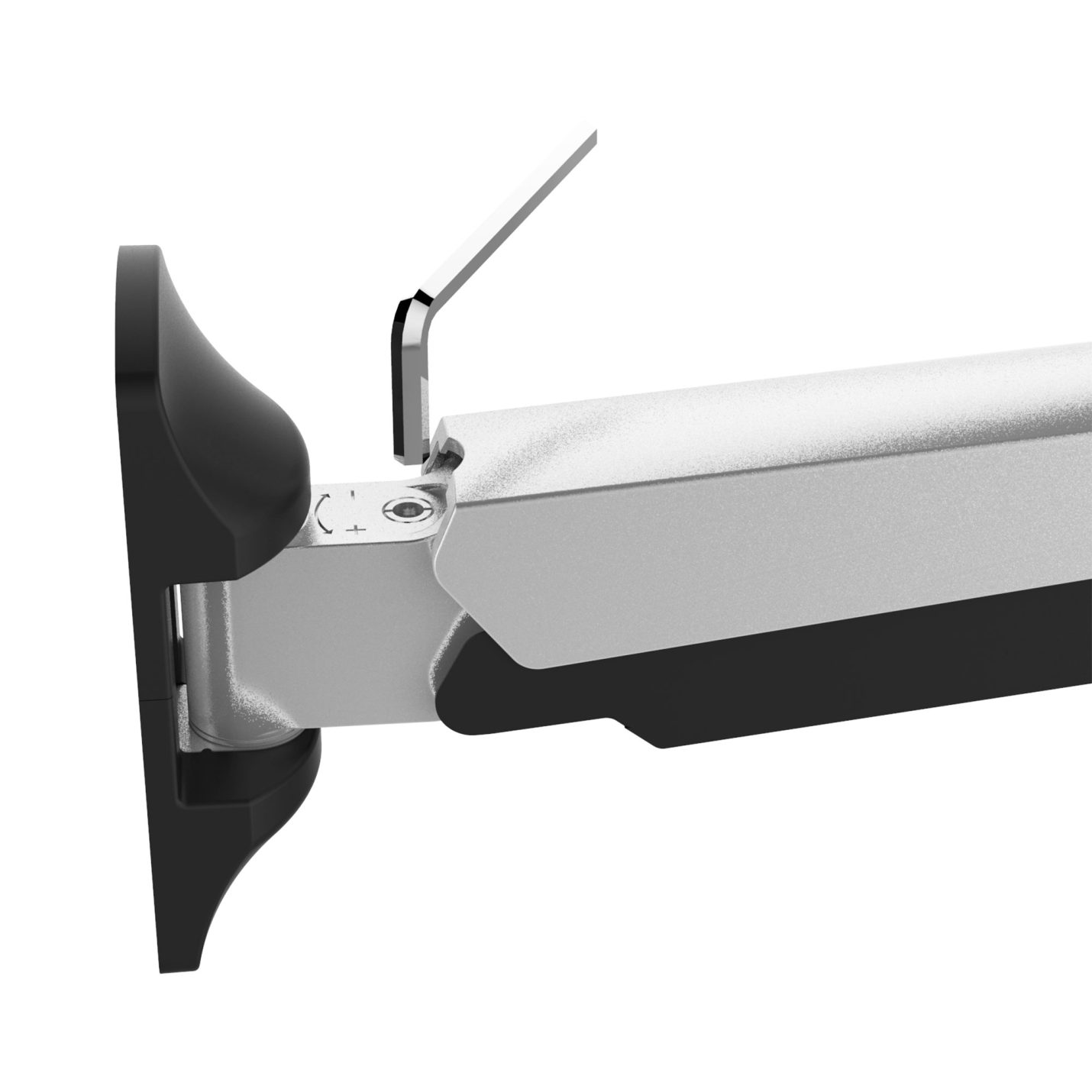 ErgoCenter EW2 Premium Single Monitor Wall Mount Workstation – Rocstor