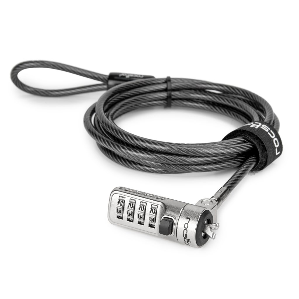 Rocbolt W21 Security Cable Noble Wedgelock with Resettable 4-digit ...