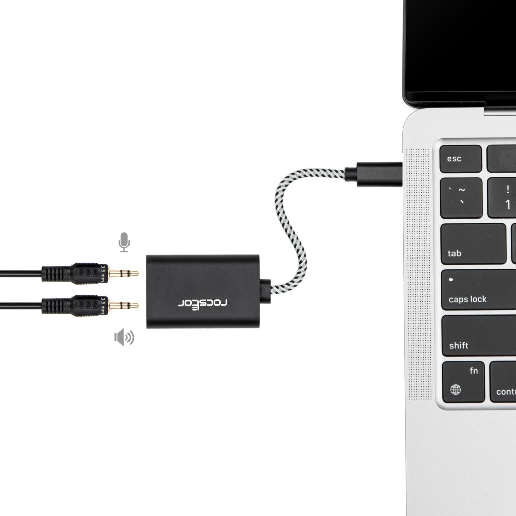 USB-C to 3.5mm Stereo Speaker / Headphone and Microphone Audio Adapter ...