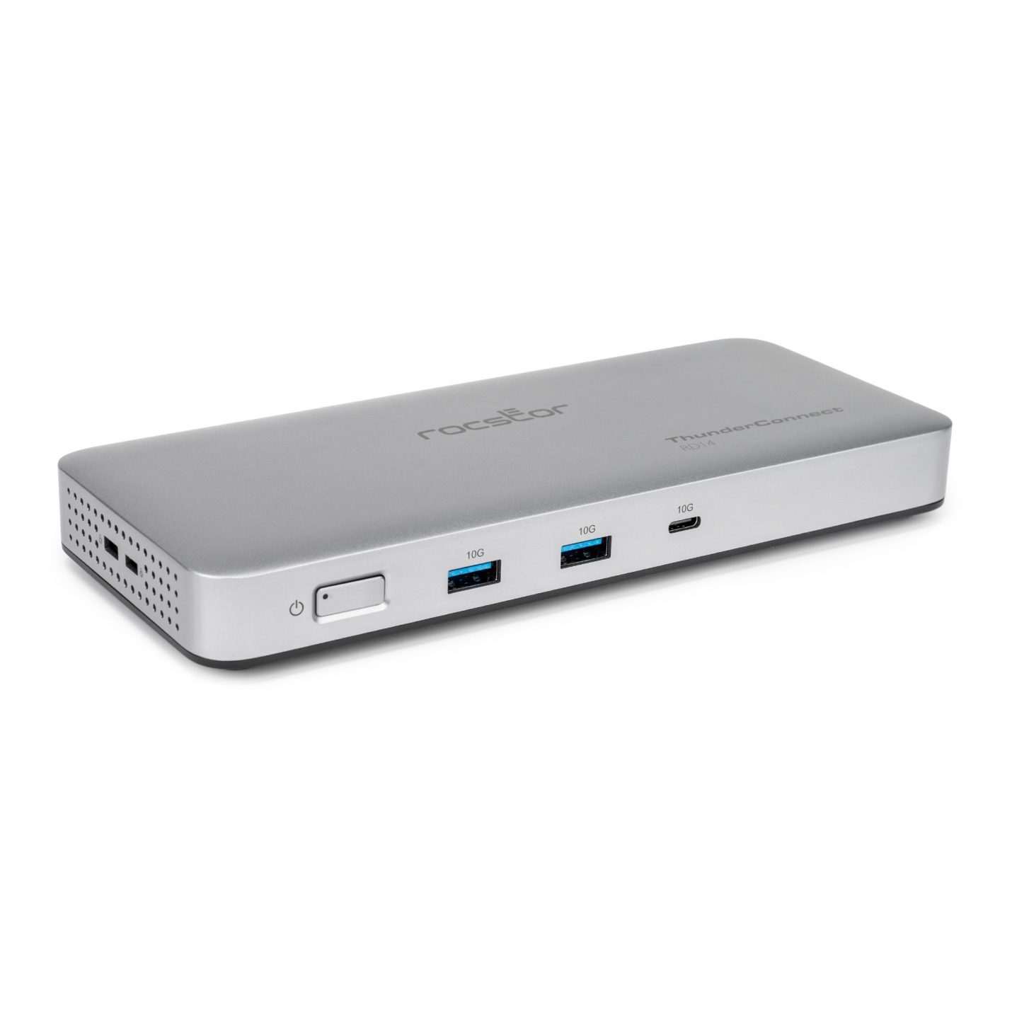 Rocstor RD14 USB4® 40Gbps Portable Dock - Aluminum Silver