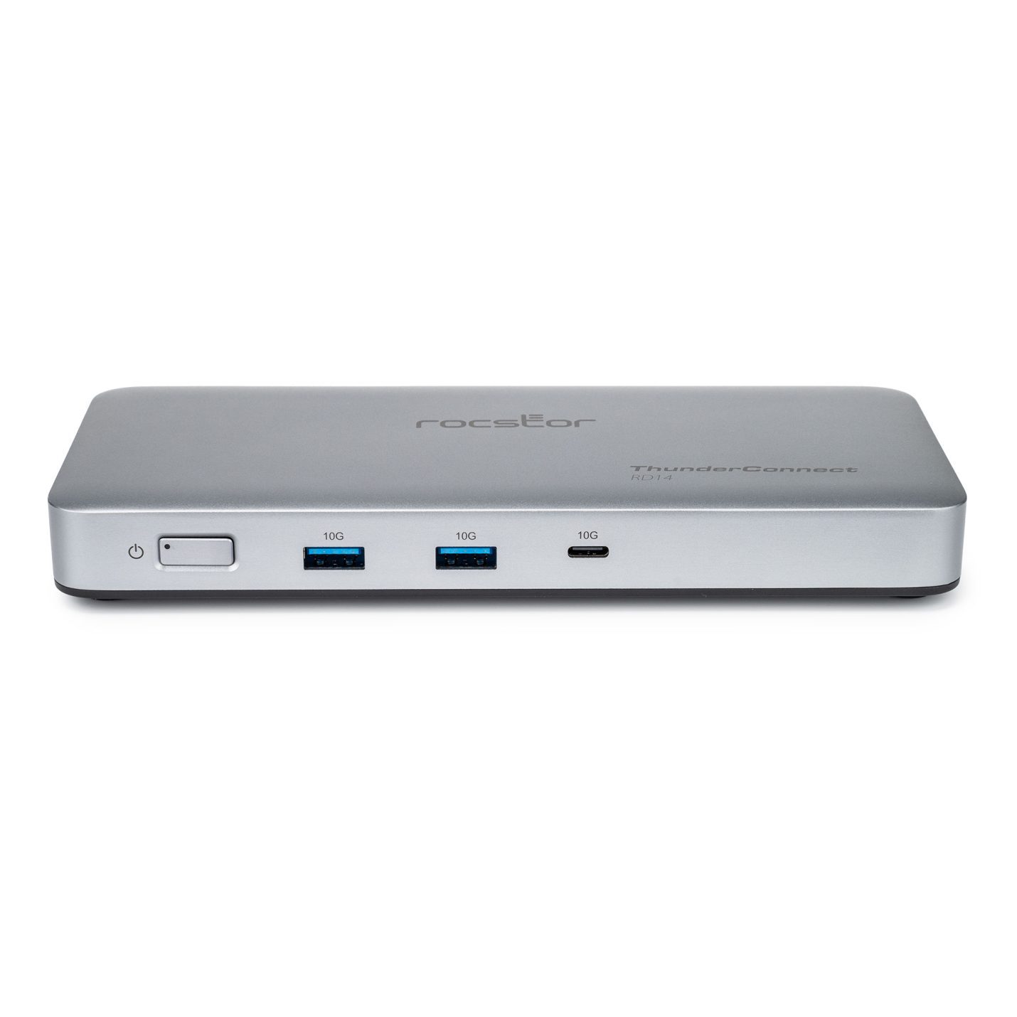 Rocstor RD14 USB4® 40Gbps Portable Dock - Aluminum Silver