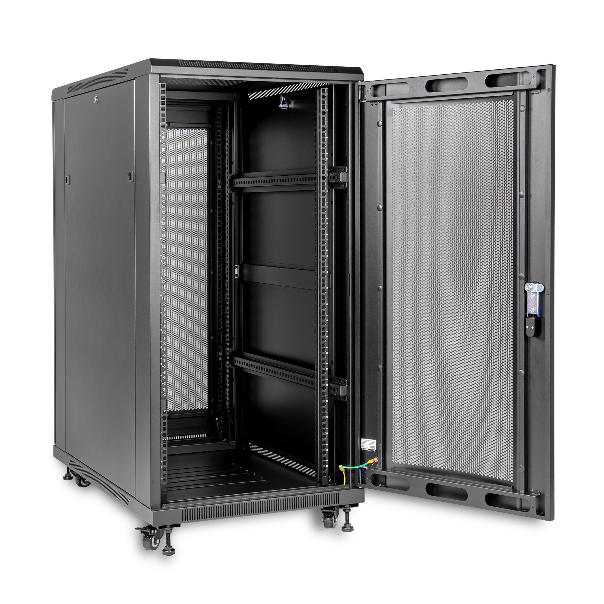 Rocstor SolidRack R3103 Premium 25U Rack Enclosure Cabinet – 1760 lb ...