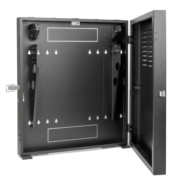 SolidRack 2U Low Profile Vertical Mount Switch-Depth Wall-Mount Rack ...