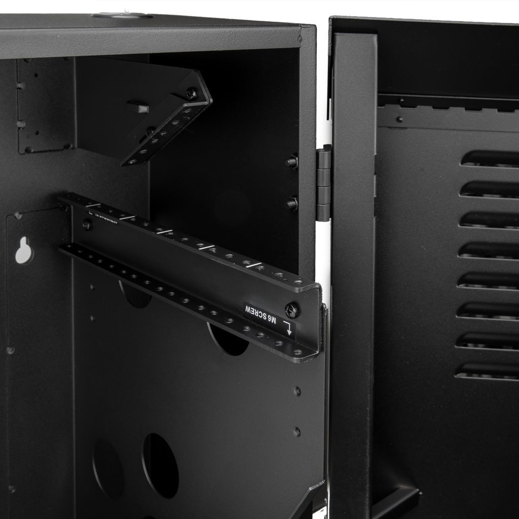 SolidRack 6U Low Profile Vertical Mount Switch-Depth Wall-Mount Rack ...