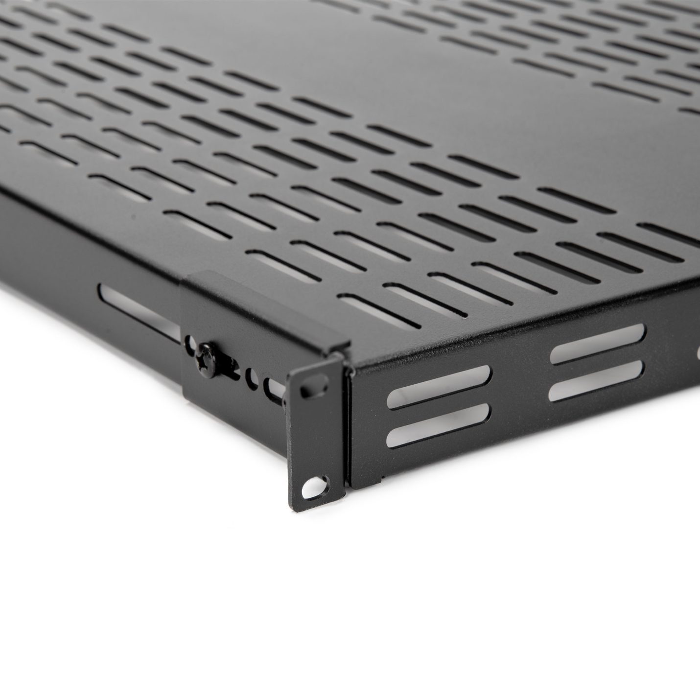 1U Universal Adjustable Mounting Depth Vented Steel Rack Shelf – 265lbs ...