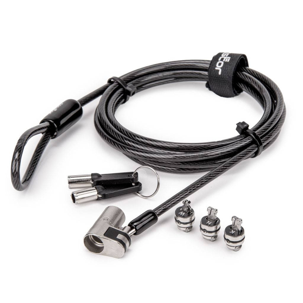 Rocbolt Universal 3-IN-1 Keyed Security Laptop Lock – For Standard K ...