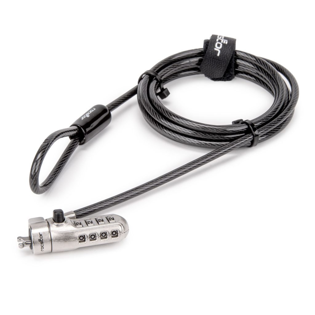 Rocbolt W25 Slim Combination Security Laptop Lock for Noble Wedge Slots ...