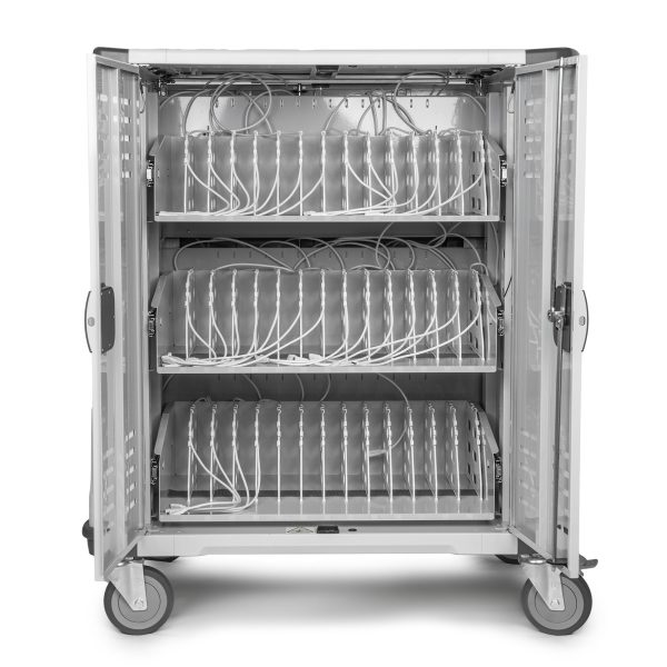 Volt C42 PRE-WIRED Intelligent AC Charging Cart – Includes 42 USB-C 65W ...