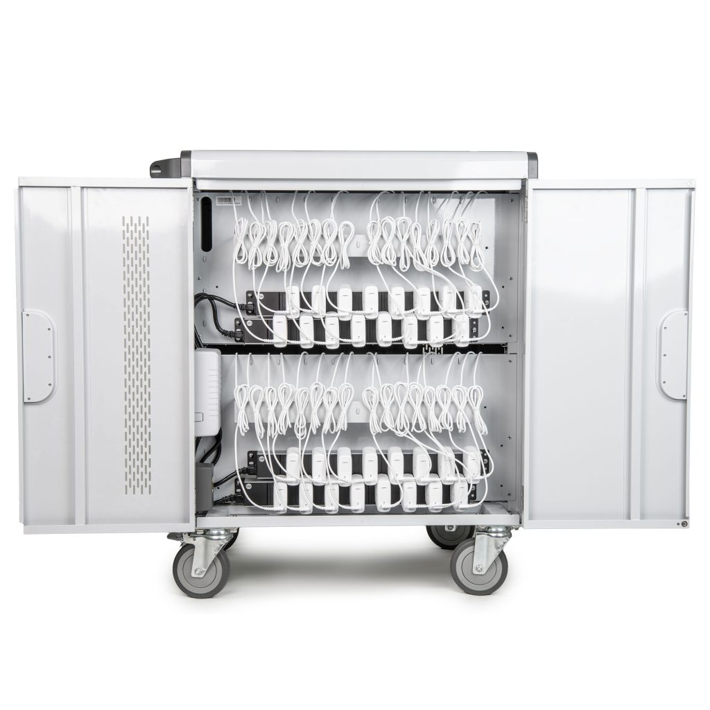 Volt V32 PRE-WIRED Intelligent AC Charging Cart – 32 USB-C Adapters ...