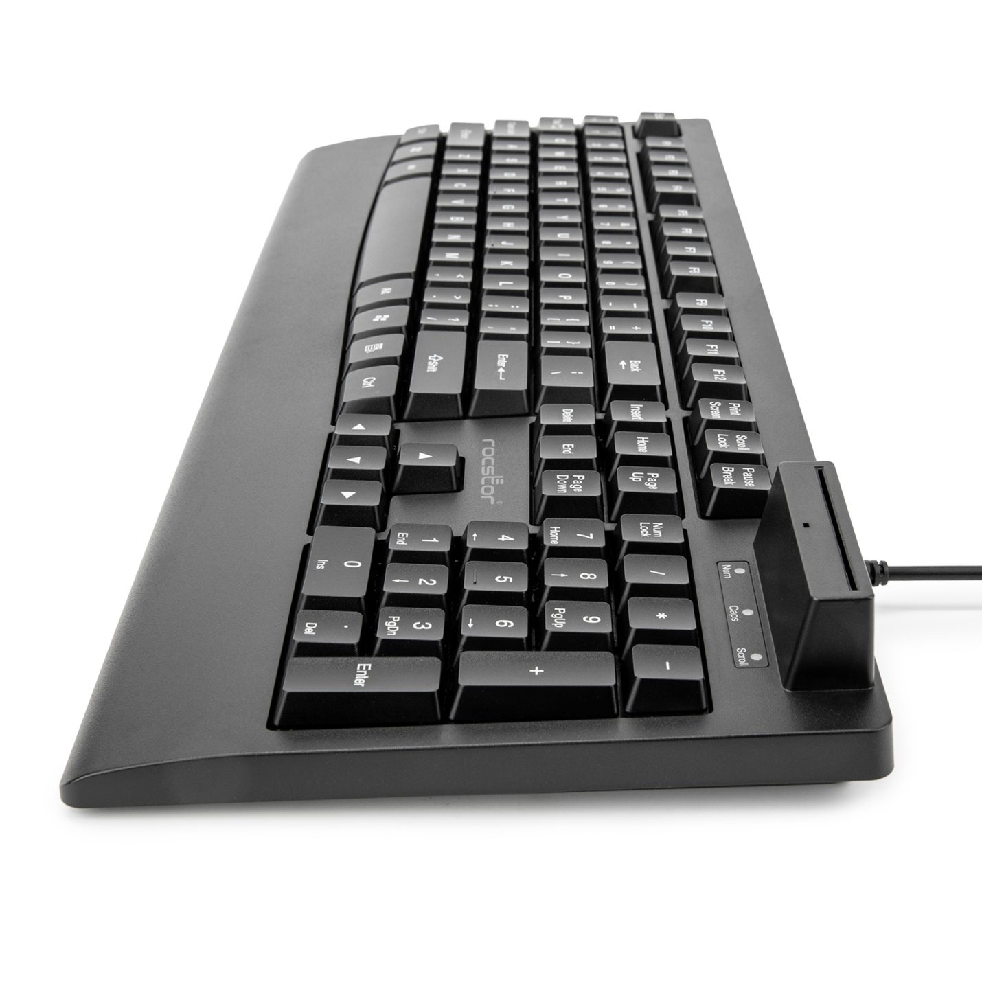KS18 Security USB Keyboard with Built-in Smart Card Reader – 104 Keys ...