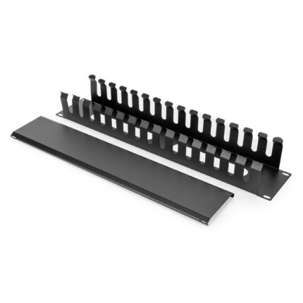 2U Horizontal Finger Duct Rack Cable Management Panel with Cover for 19 ...