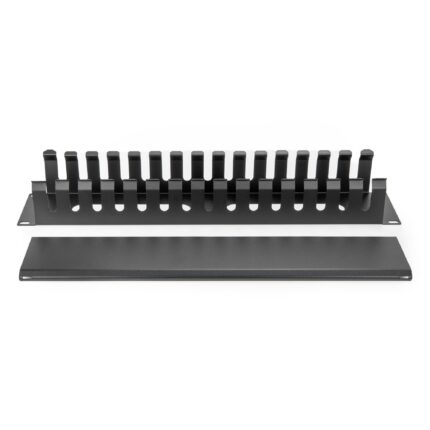 2U Horizontal Finger Duct Rack Cable Management Panel with Cover for 19 ...