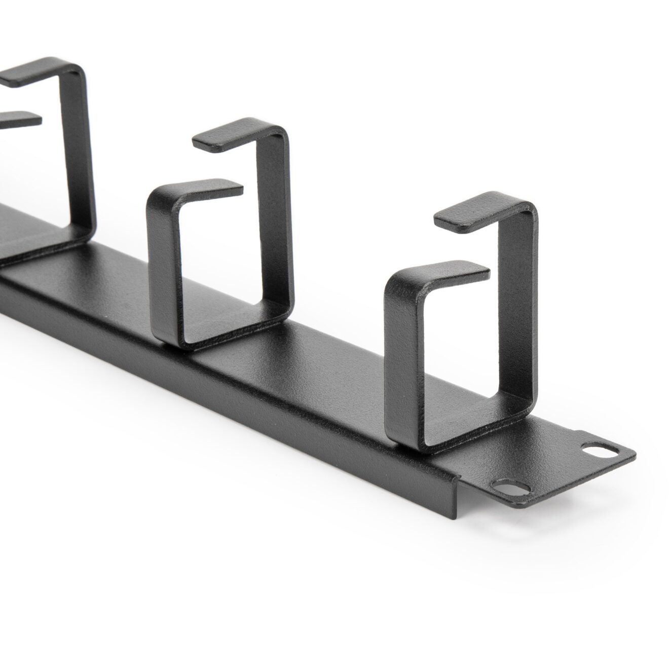 1U 19in Metal Rack mount Cable Management Panel – Black – rocstor.com