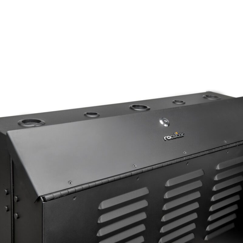 SolidRack 4U Low-Profile Vertical-Mount Switch-Depth Wall-Mount Rack ...
