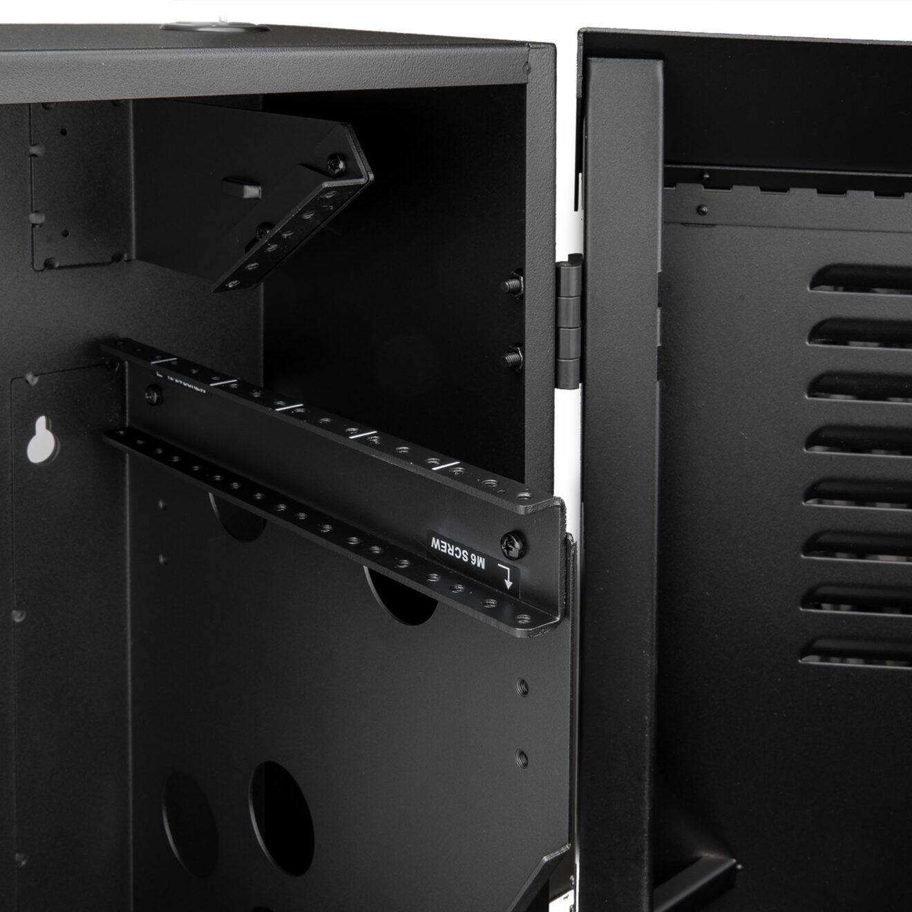 SolidRack 6U Low Profile Vertical Mount Switch-Depth Wall-Mount Rack ...