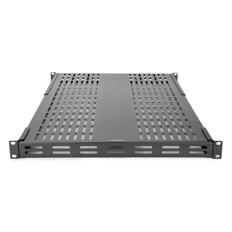 1U Universal Adjustable Mounting Depth Vented Steel Rack Shelf – 265lbs ...