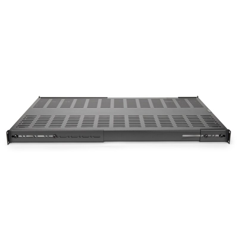 1U Universal Adjustable Mounting Depth Vented Steel Rack Shelf – 265lbs ...