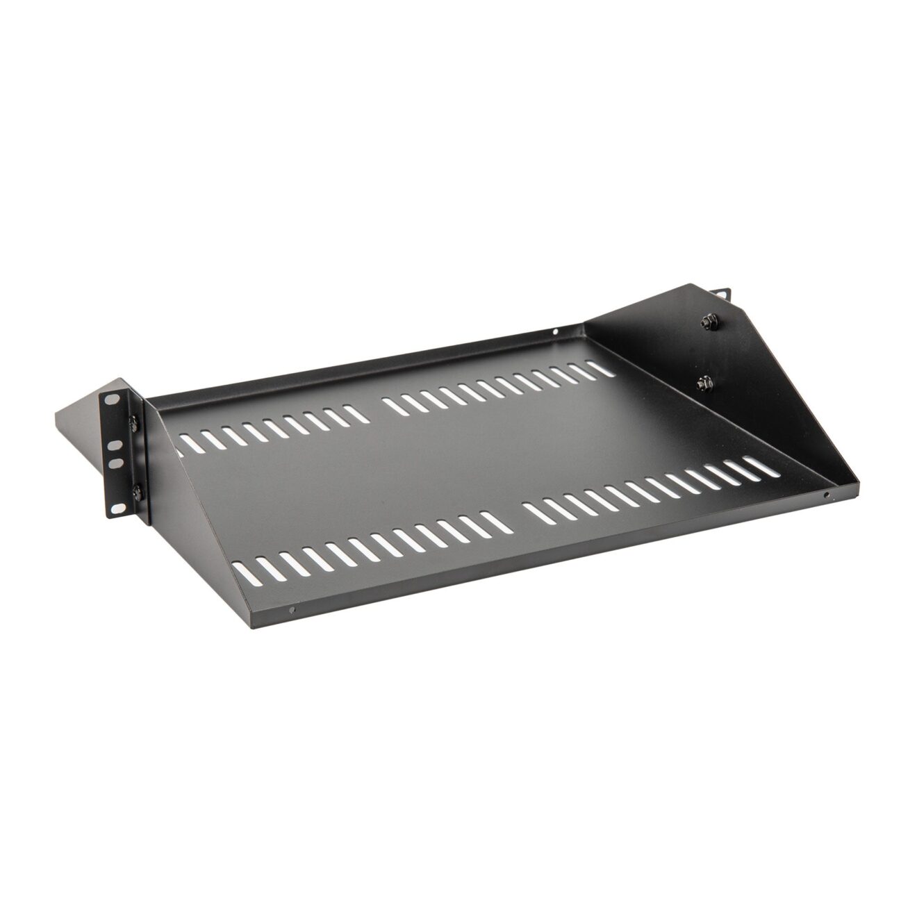 2U Universal Cantilever 14in (350mm) Vented Center Rack Shelf for 2 ...