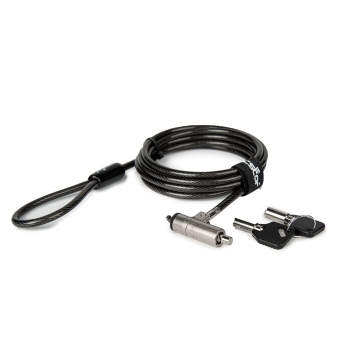 Rocbolt C22 Premium Slim Keyed Security Cable Lock – Cleat™ Lock Slot ...