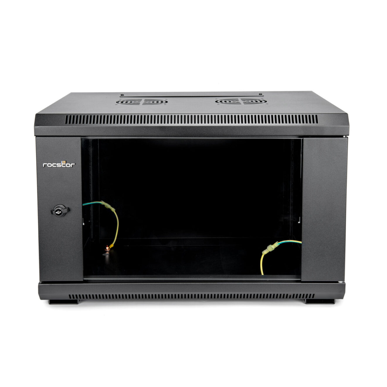 SolidRack 6U Wall Mount Rack Enclosure With Tempered Glass Window ...