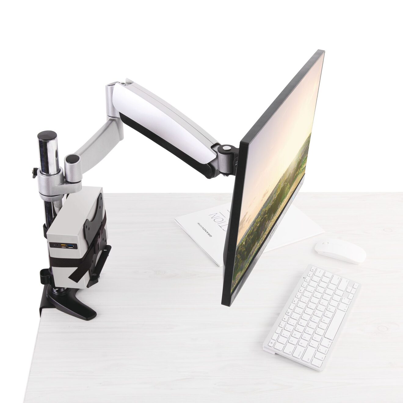 Thin Client PC Monitor Mount, Heavy-Duty VESA Mounting Bracket – Under ...