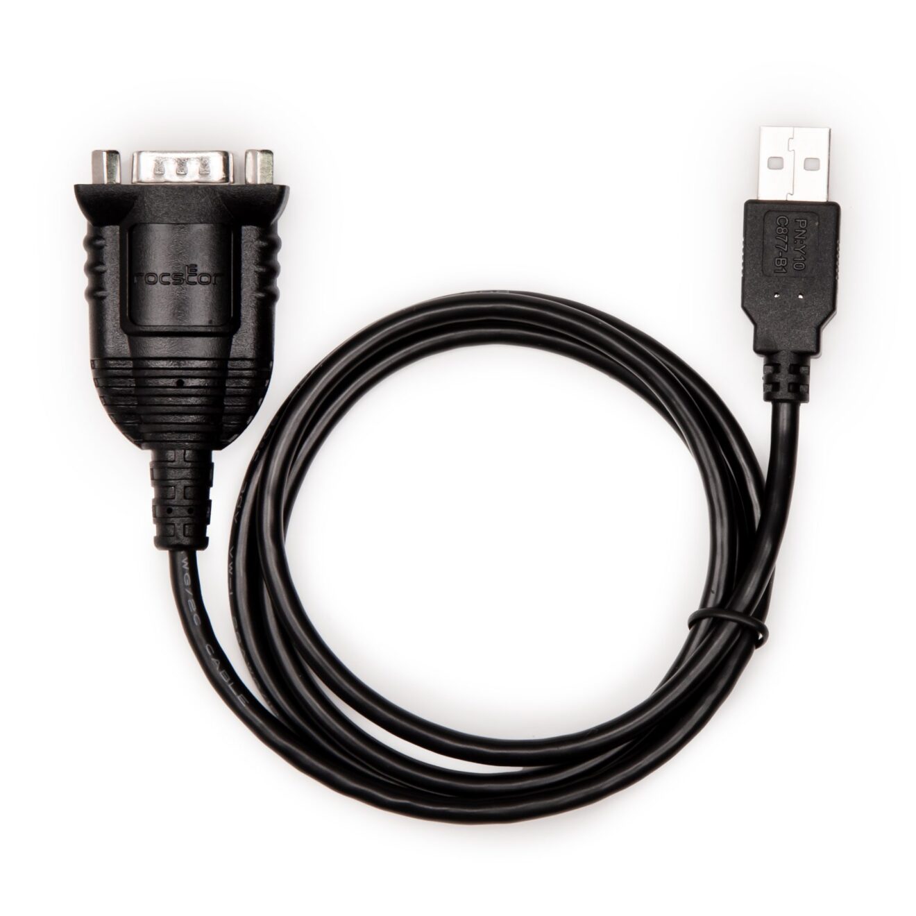 3ft (1m) USB to Serial Cable, DB9 Male RS232 to USB Converter, Prolific ...