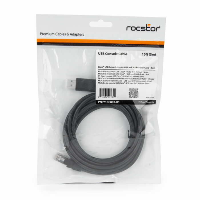 Cisco Console Cable CableRack 6ft USB To RJ45 Console Cable For Cisco ...