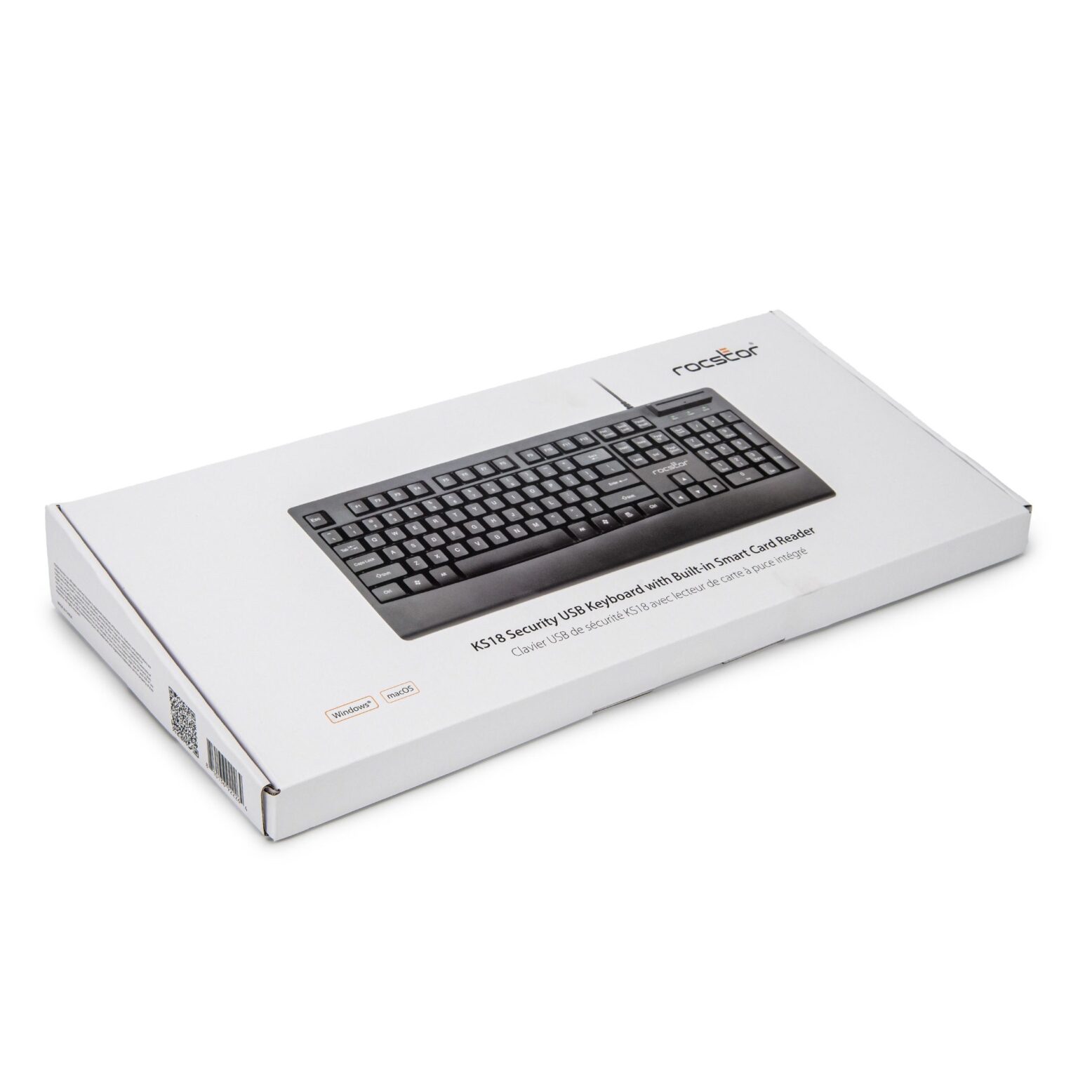 KS18 Security USB Keyboard with Built-in Smart Card Reader – 104 Keys ...