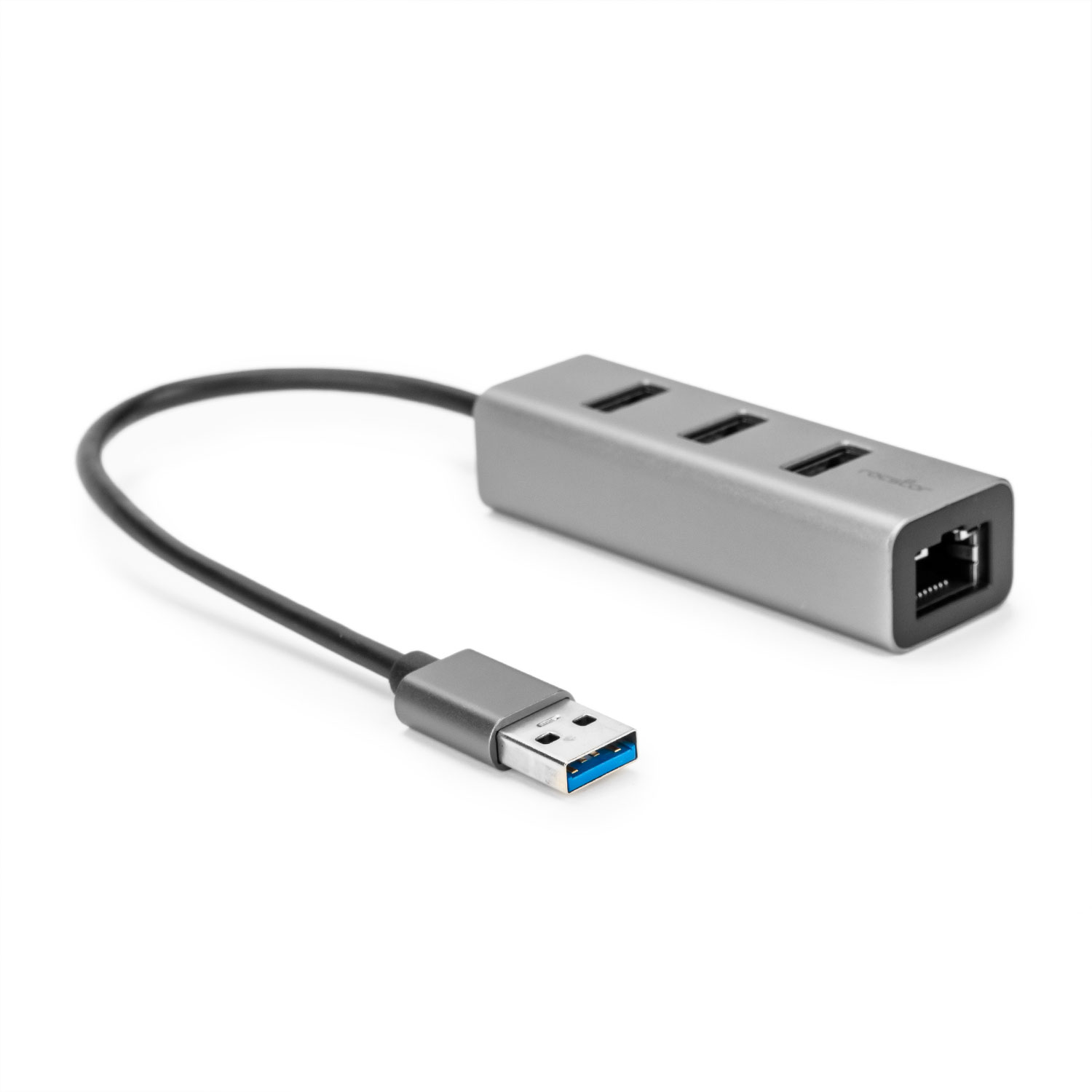 Rocstor Premium 3 Port Portable USB 3.0 Hub with Gigabit Ethernet ...