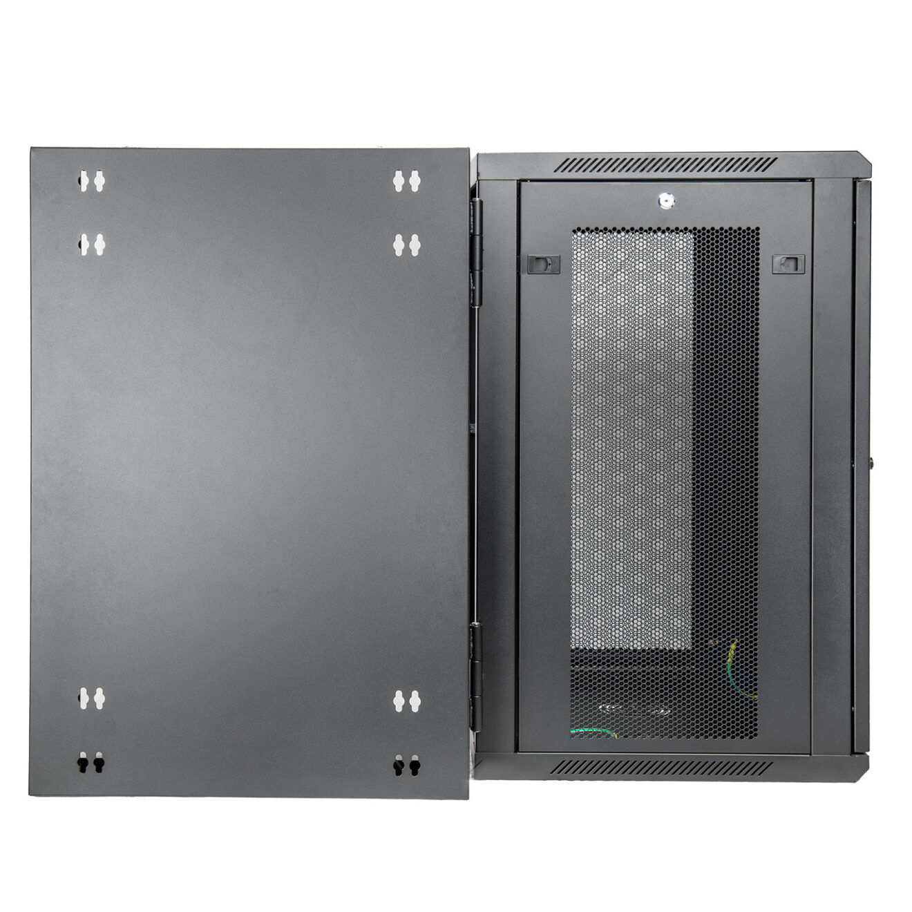 SolidRack 18U UPS-Depth Wall-Mount Half-Height Rack Enclosure – Hinged ...